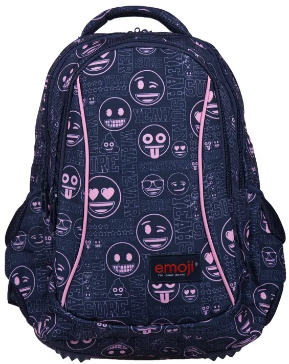St.RIGHT Školní batoh tříkomorový Emoji