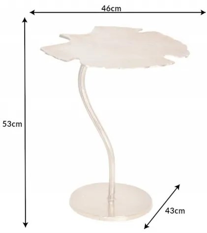 Zlatý odkládací stolek Ginkgo 53 cm