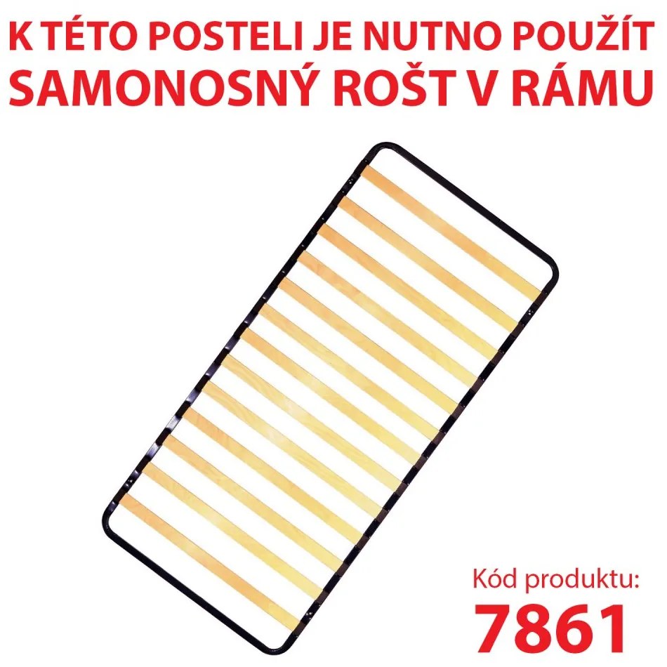 Multifunkční postel 90x200 SHERWOOD bílá