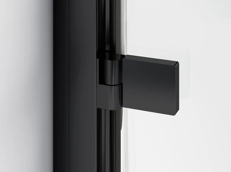 Sanswiss ANNEA AN1C jednokřídlé sprchové dveře 100 cm AN1C10000607 Šířka: 1000 mm, Profil: Černá, Sklo: Hladké čiré