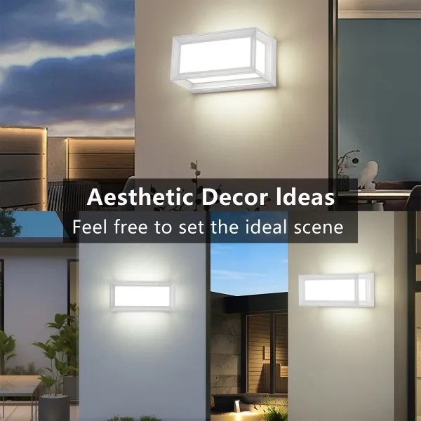Brilagi - LED Venkovní nást. sv. PARKER LED/12W/230V 3000/4500/6000K bílá IP44