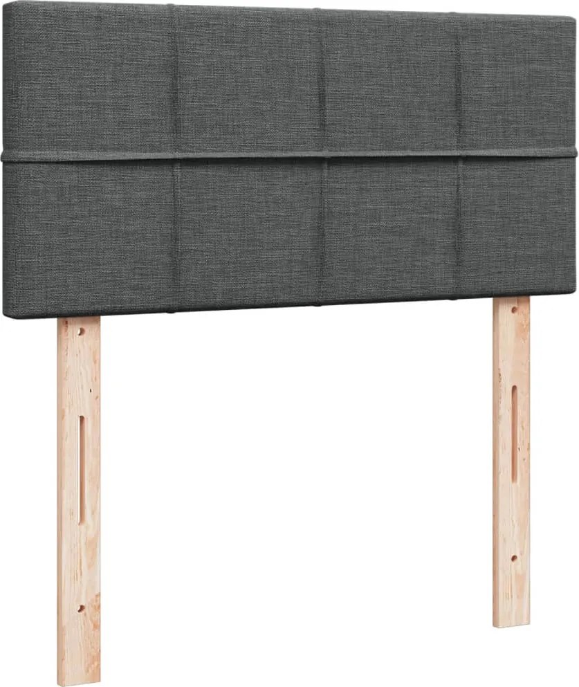 Box spring postel s matrací tmavě šedá 90x190 cm textil 3288044