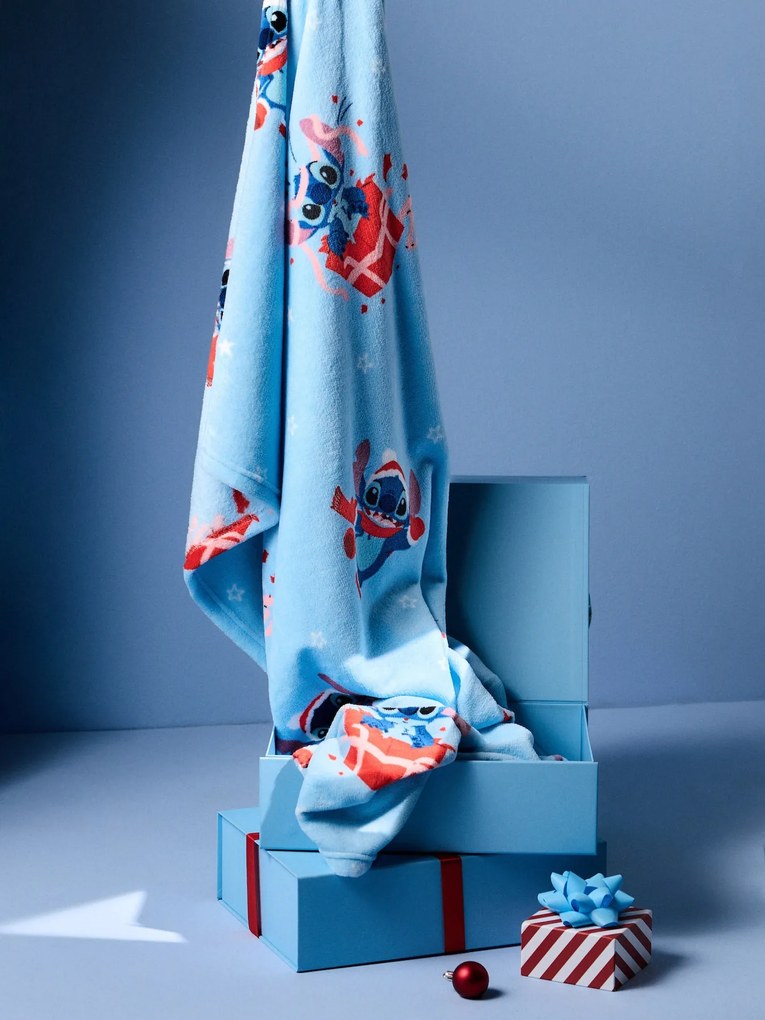 Sinsay - Dětská vánoční deka Stitch - modrá