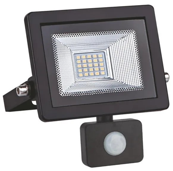 ACA DECOR LED reflektor 10W s pohybovým čidlem - černý