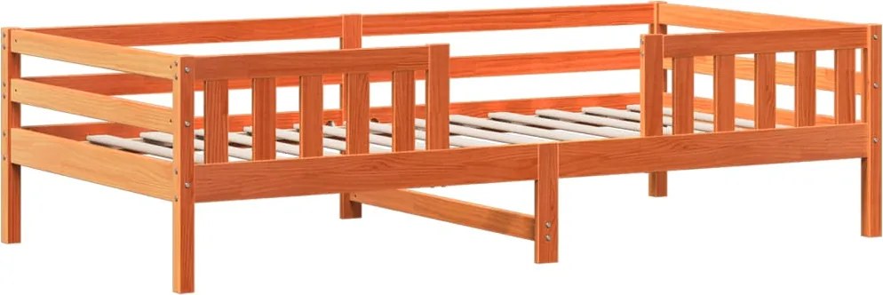 Rám postele se střechou voskově hnědý 90x190 cm masiv borovice 3282167
