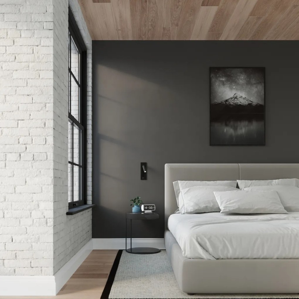 Sollux Lighting Nástěnné svítidlo ENIF černé