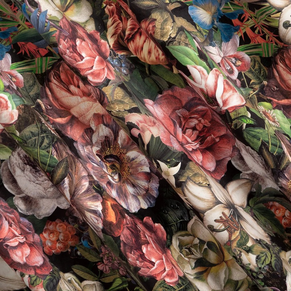 ZATEMŇOVACÍ ZÁVĚS NA PÁSCE PEONIA 140X270 CM VZOROVANÁ