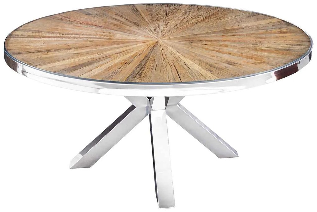 Kulatý jídelní stůl Shark 140 cm teak