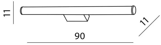 LED nástěnné svítidlo Jaro 90 3000K