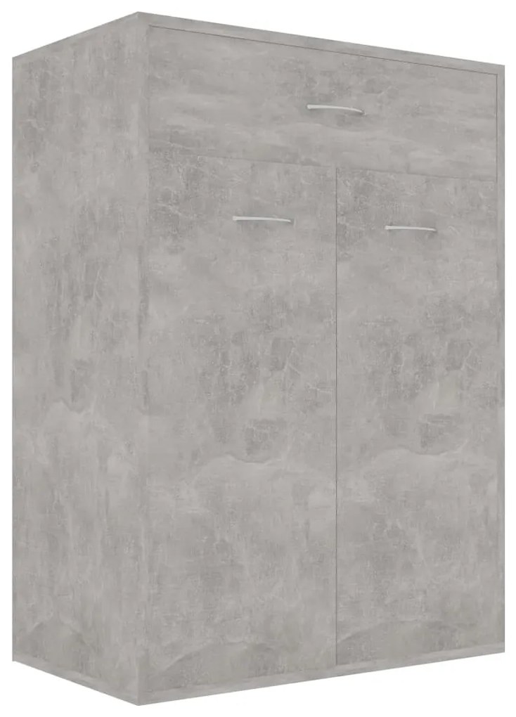 Botník Rise - 60 x 35 x 84 cm | betonově šedý