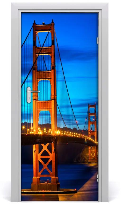 Fototapeta samolepící dveře Most San Francisco 75x205 cm