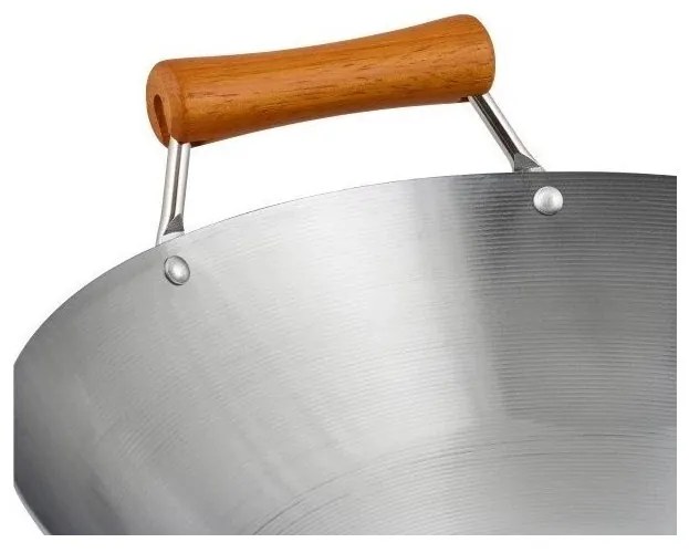 Ken Hom wok pánev Excellence z uhlíkové oceli, vypalovací, 32 cm, KH432003