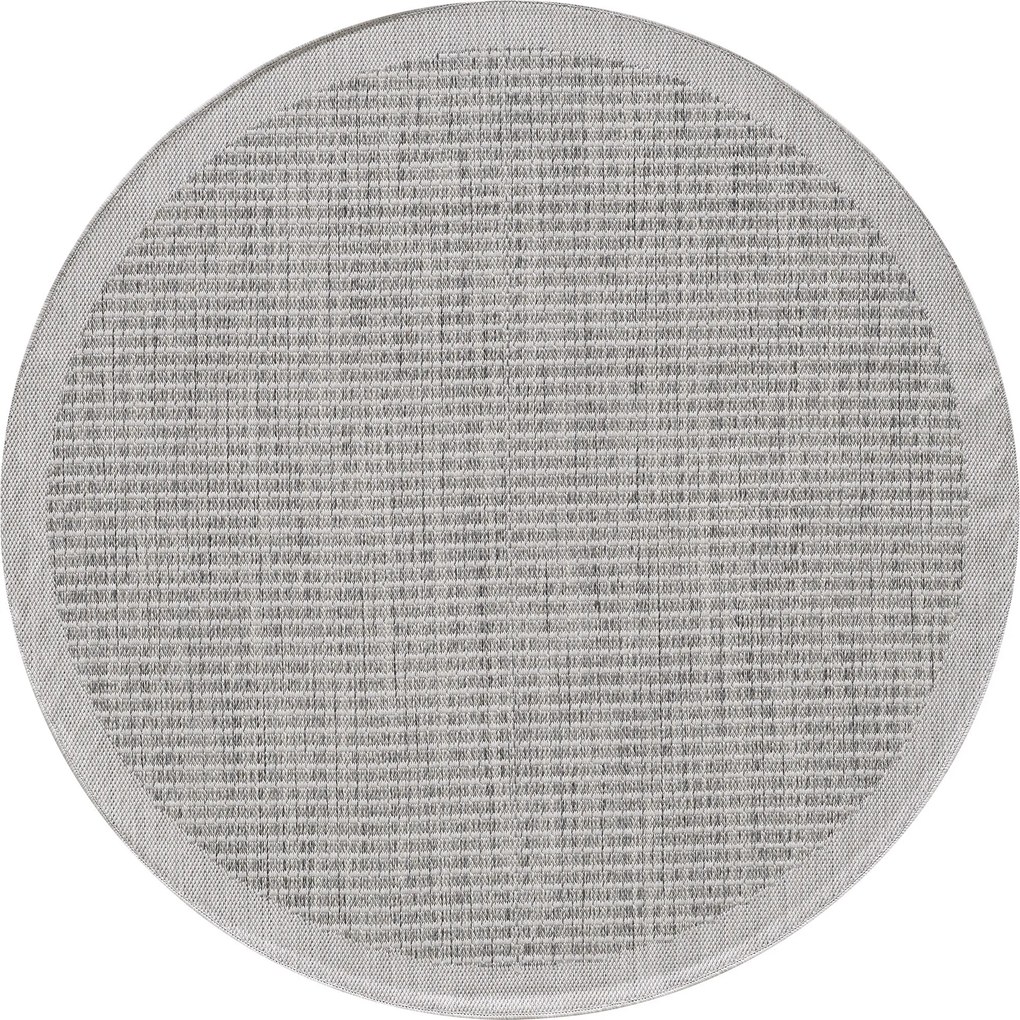 Ayyildiz, Kusový koberec Giza 1410 Grey kruh, 200x200 (průměr) kruh, šedá, chodba / předsíň