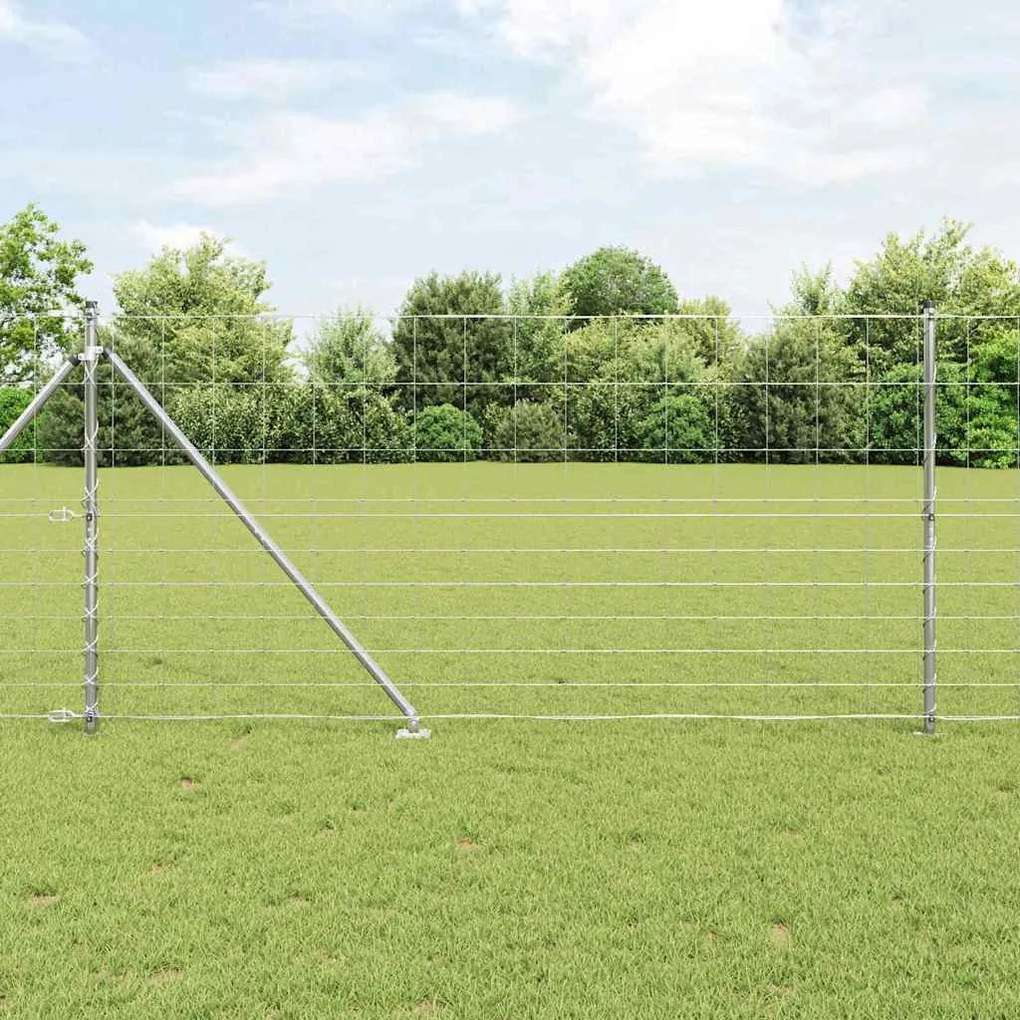 Svařované drátěné ploty s hroty 25 x 1,2 m Pozinkovaná ocel 3351425