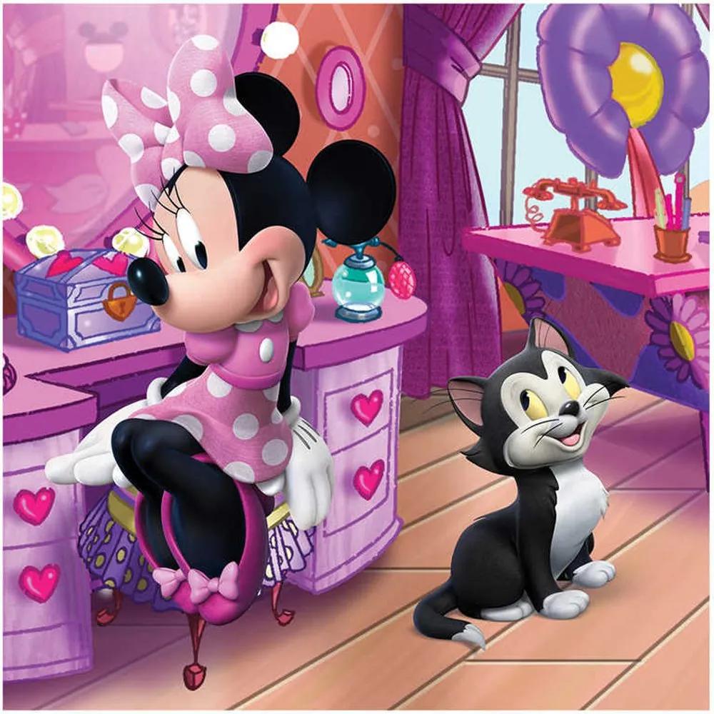 DINO Puzzle 3x55 dílků Disney Den s Minnie Mouse skládačka 18x18cm 3v1
