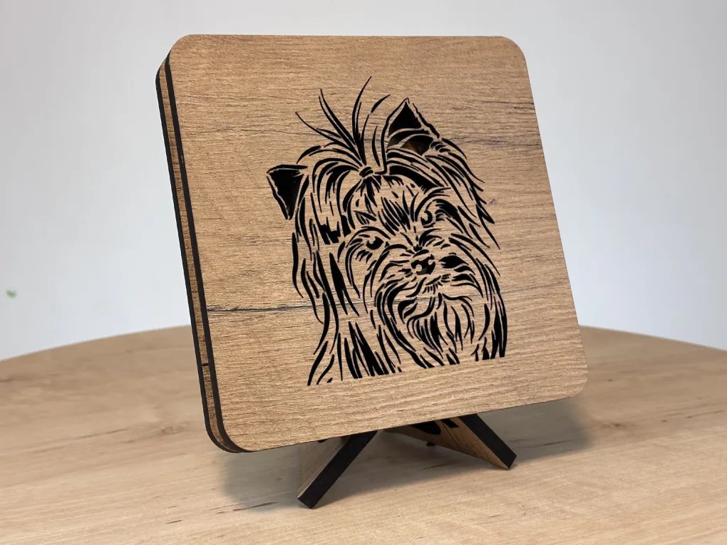 Li-Go "Jorkšír" lampa 19x19cm provedení povrchu: dub světlý