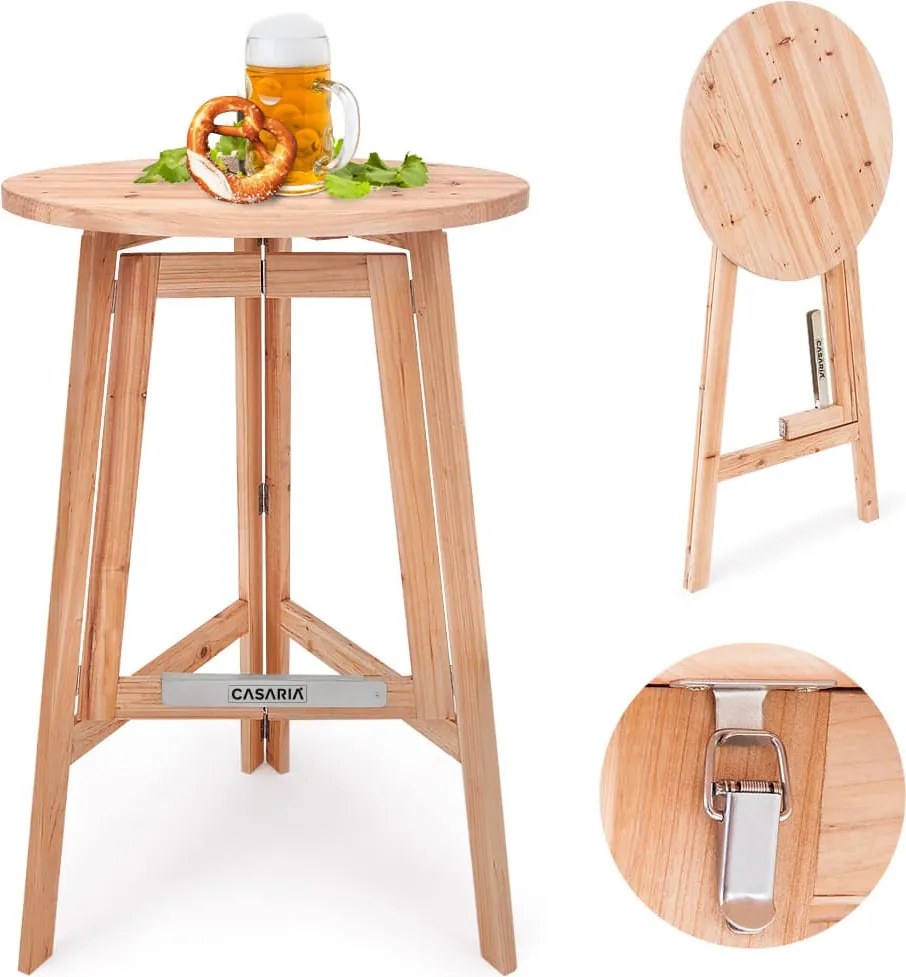 Deuba Barový skládací stůl - Ø78 cm