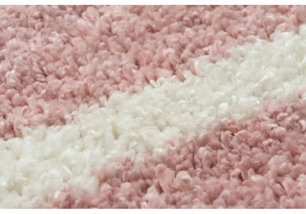 Kusový koberec Shaggy Ariso růžový 180x270cm
