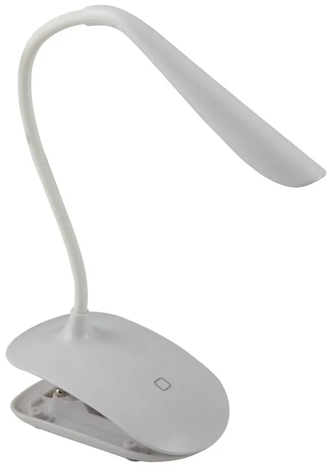 HEITRONIC LED stolní lampa SIEGRINA nabíjecí s klipem 27550