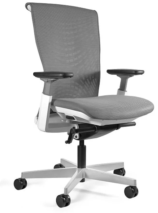 UNIQUE Ergonomická kancelářská židle Reya, šedá