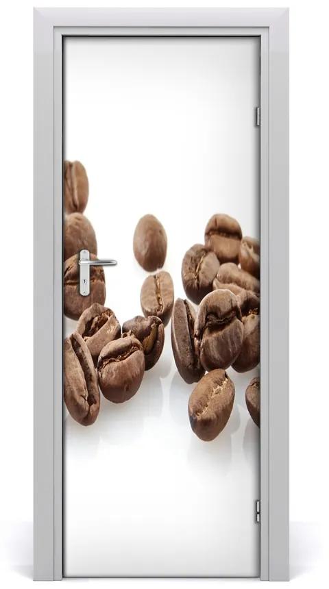 Fototapeta na dveře samolepící zrnka kávy 95x205 cm