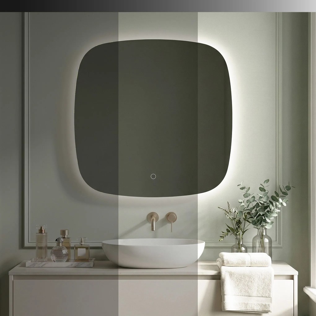 Rea Rea, Zrcadlo LED 70x70cm TOP, HOM-01519