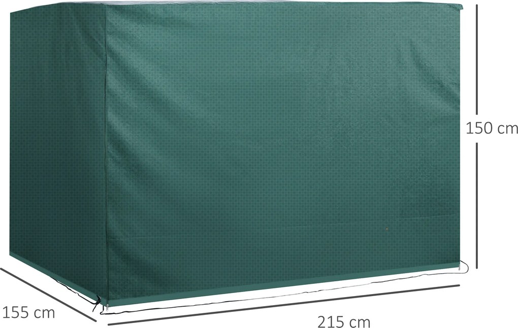 Ochranná plachta Outsunny® nepromokavá s UV ochranou 215x155x150cm pro nábytek a zahradu | Aosom.de