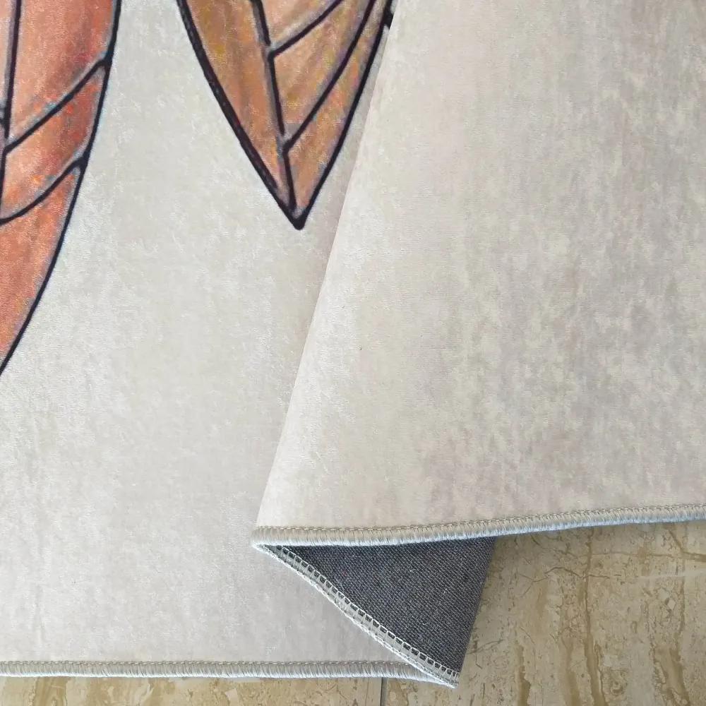 Protiskluzový koberec s motivem listů Šířka: 160 cm | Délka: 220 cm