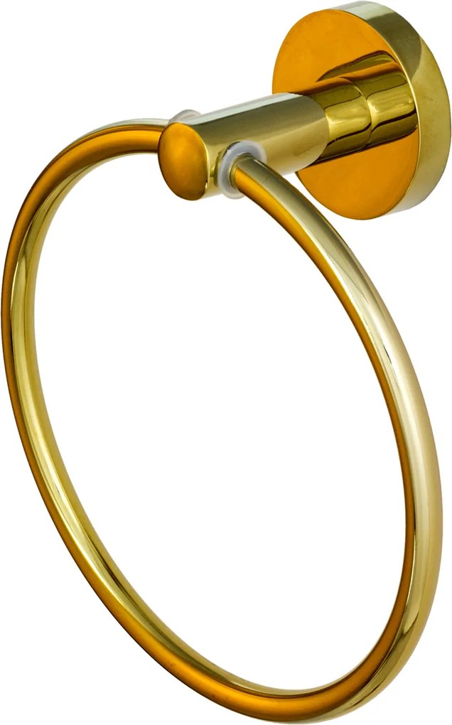 Gamma Roy, kulatý držák na ručník 15cm, zlatá lesklá, GMA-UR-ROY-GD