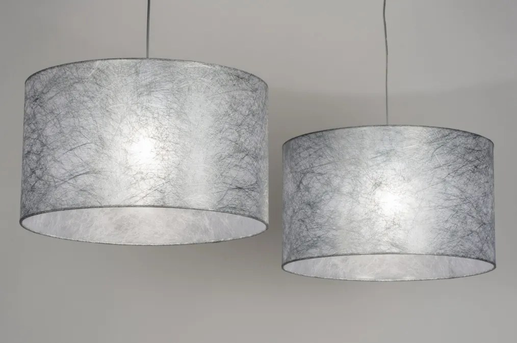 Závěsné designové svítidlo nad stůl Duo Silver Unima