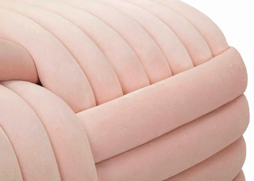 Designová lavice Nakeisha 90 cm růžová