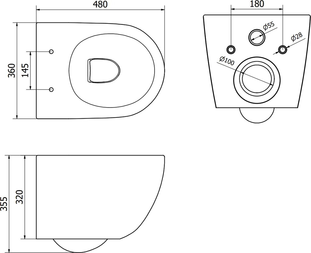 Závěsné WC MEXEN LENA RIMLESS - černé/stříbrné šupinové + Duroplast sedátko slim, 30224072