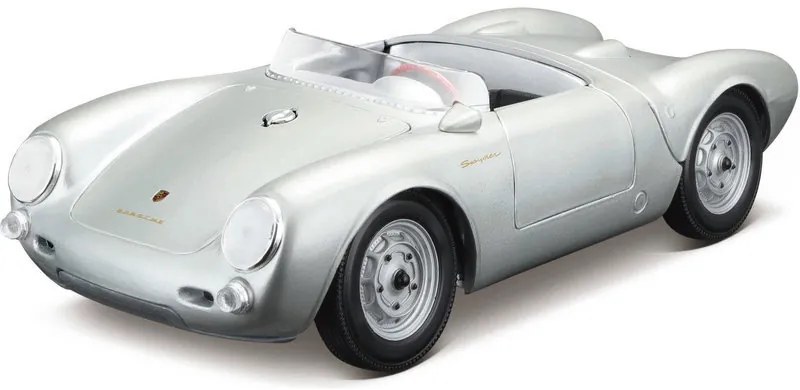 Maisto porsche 550 a spyder 1:18 stříbrná