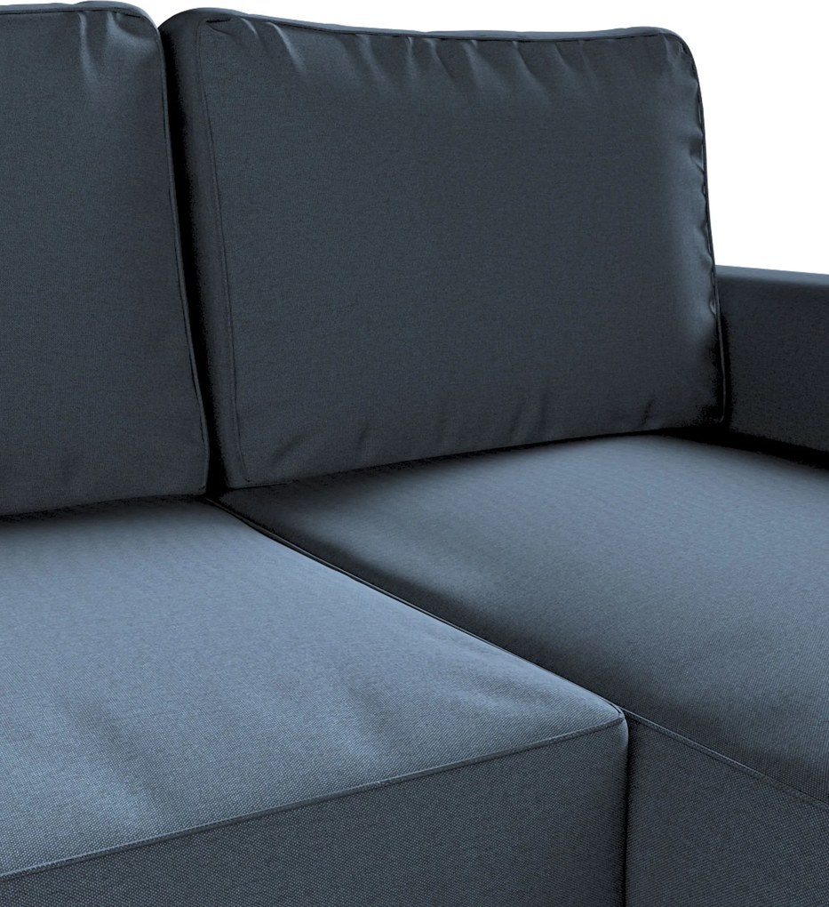 Potah na pohovku IKEA Backabro rozkládací se šezlongem barva modrá látka pletený vzor