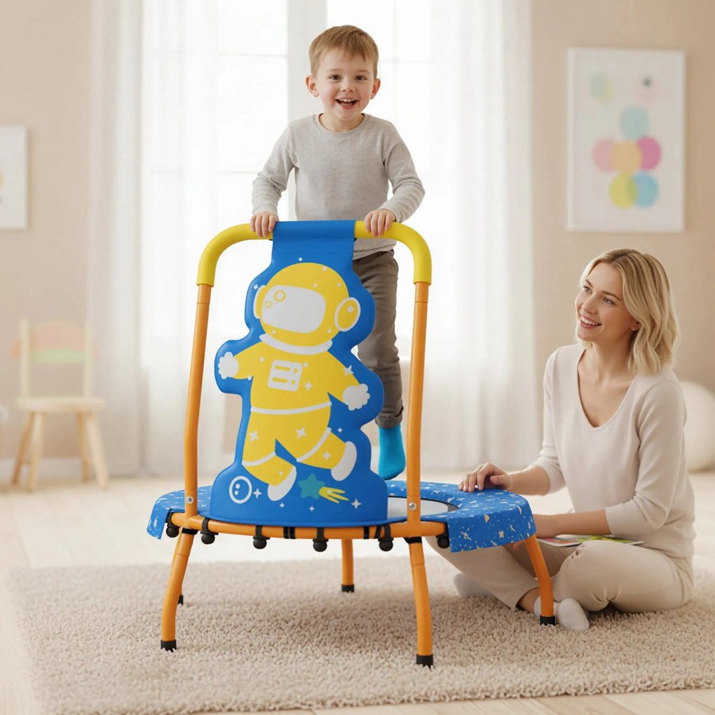 Costway Φ71 cm dětská trampolína s rukojetí a krytem okraje mini