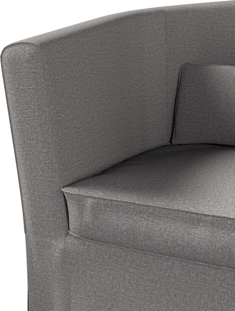 Potah na křeslo IKEA Ektorp Tullsta barva šedá látka pletený vzor