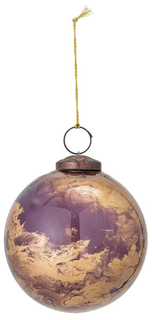 Bloomingville, Vánoční skleněné koule Morena Ornament | zlatá