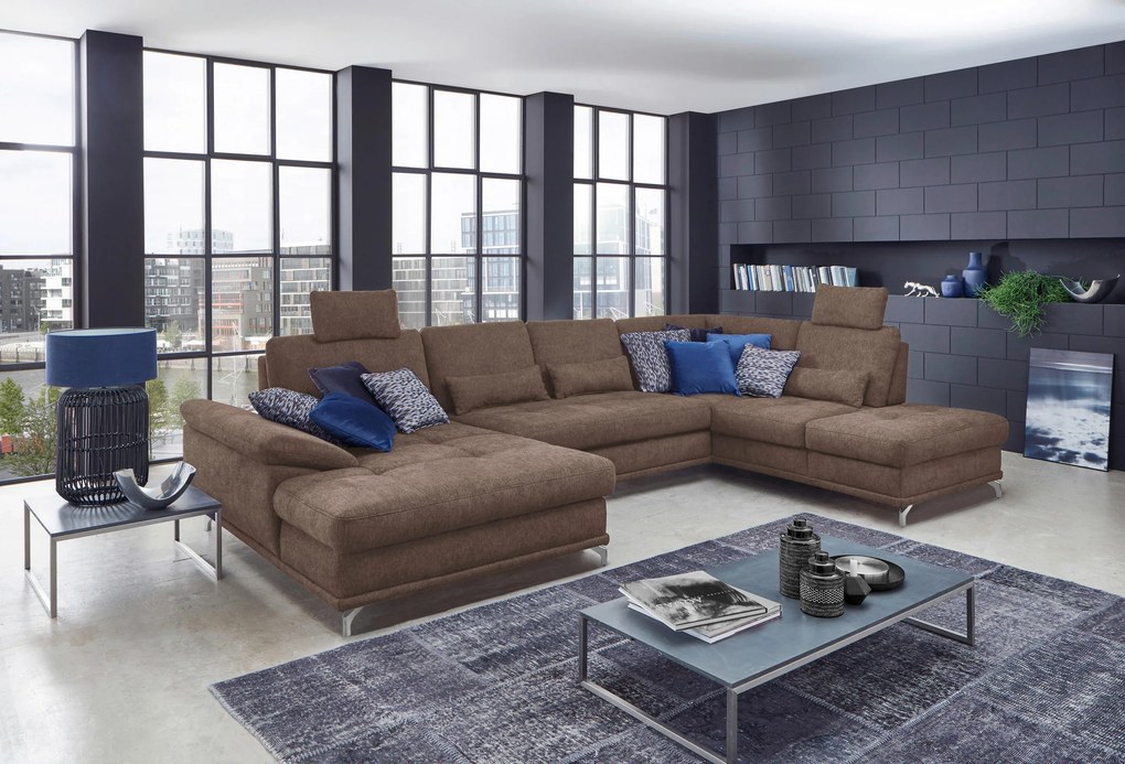 XXXLutz SEDACÍ SOUPRAVA, textil, šedohnědá Sit & More - Sedací soupravy - 000144005535