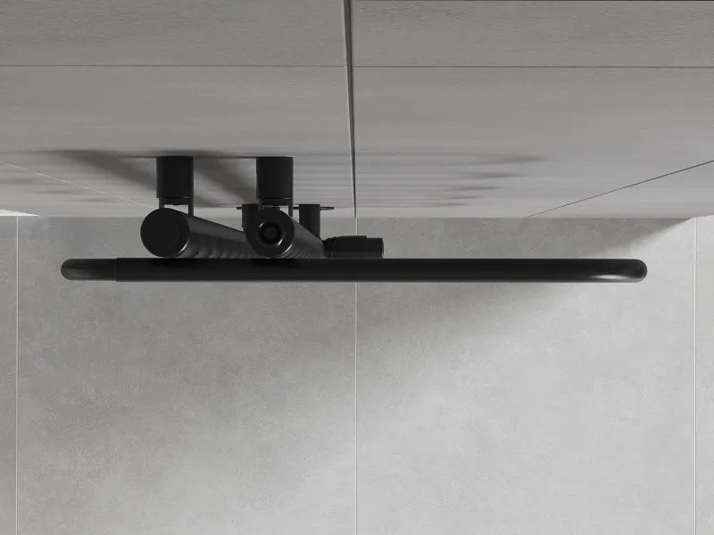 Mexen Kiso dekorativní koupelnový radiátor 1250 x 500 mm, 256 W, černý - W114-1250-500-00-70