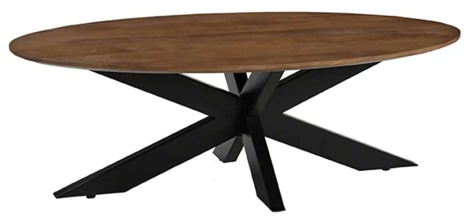 LABEL51 Konferenční stolek JAMES hnědá 130 cm
