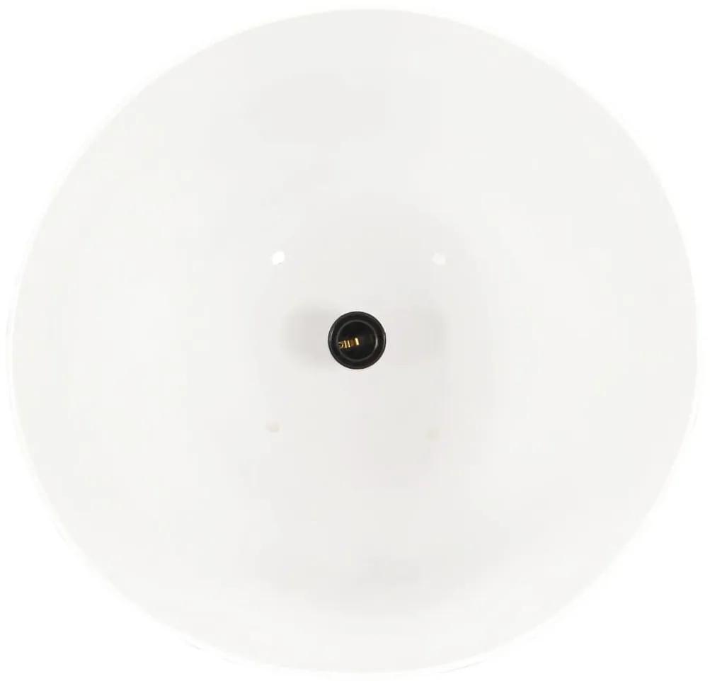vidaXL Industriální závěsné svítidlo 25 W bílé kulaté 42 cm E27