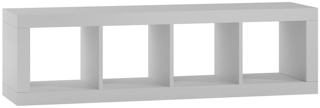Regál KALAX 1x4 Bílý (zbývá 1 ks)