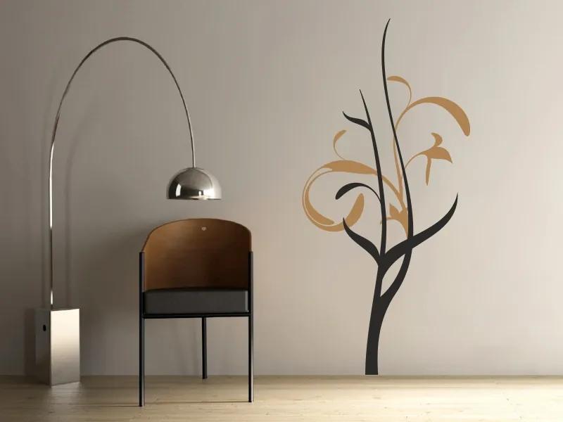 WALLVINIL Samolepky na zeď - Pletený strom Barva: Bílá, Velikost: 130x61 cm