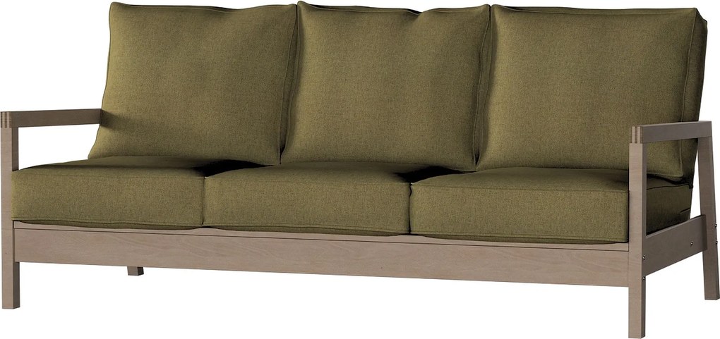 Potah na pohovku IKEA  Lillberg 3-místná nerozkládací barva zelená látka pletený vzor