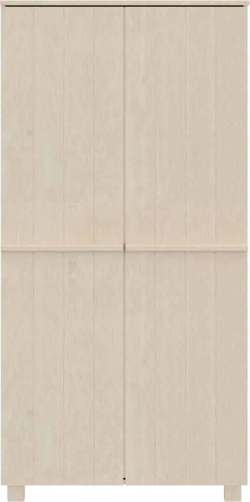 vidaXL Šatní skříň HAMAR 89 x 50 x 180 cm masivní borovice [340480] Barva: Hnědá