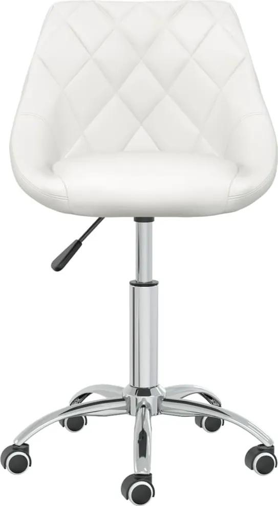 vidaXL Otočné jídelní židle 2 ks umělá kůže [335199] Barva: Černá