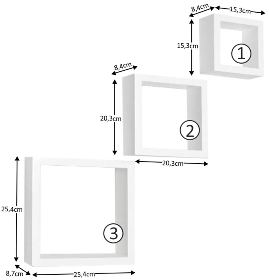 Kondela Police, 3 ks, bílá, KVADRO NEW