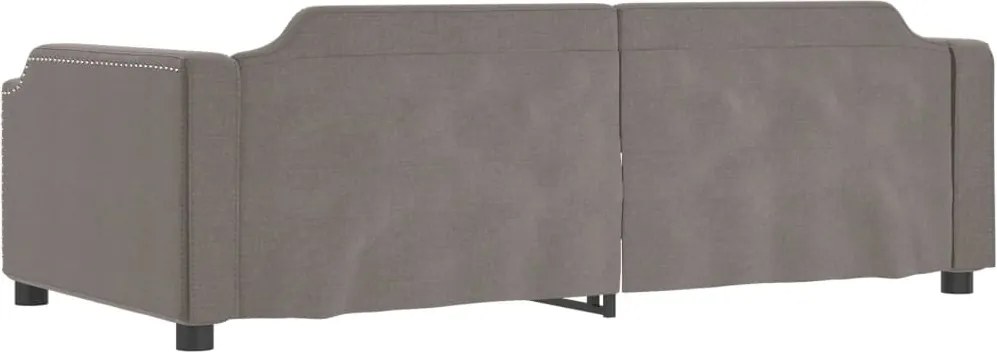 Válenda s přistýlkou taupe 80 x 200 cm textil 3197632