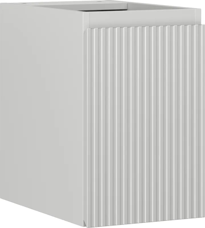 Mexen Rivel, koupelnová skříňka 30 cm, 1 dvířka, s drážkami, šedá matná, 91A21-03047-1-BF62
