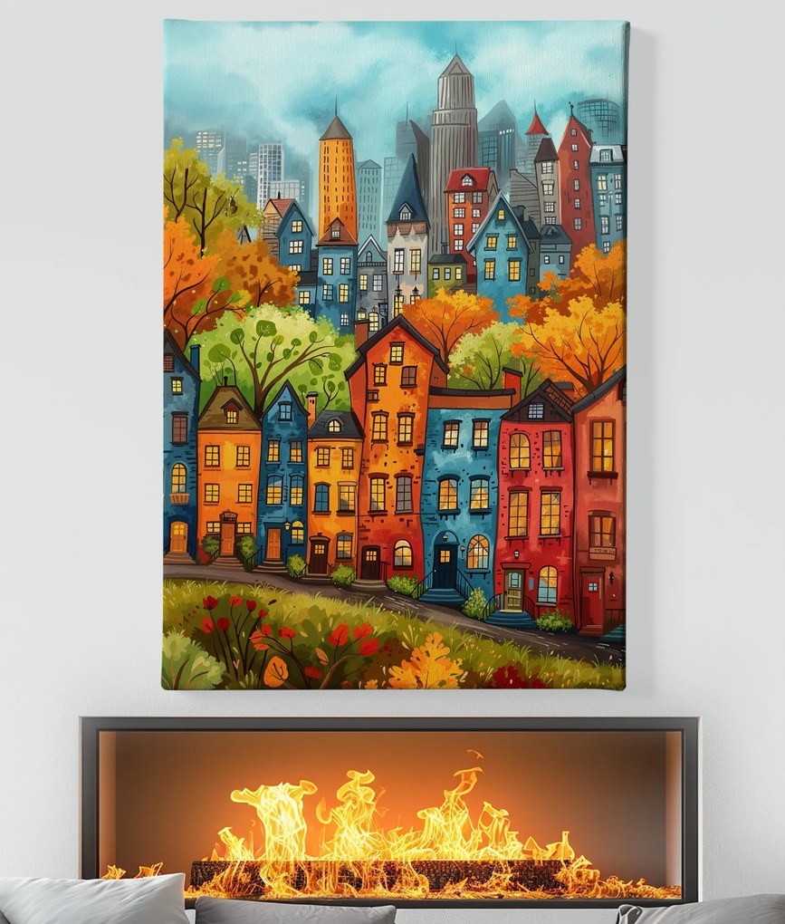 Obraz na plátně - Svažité uličky Sao Altos FeelHappy.cz Velikost obrazu: 60 x 90 cm